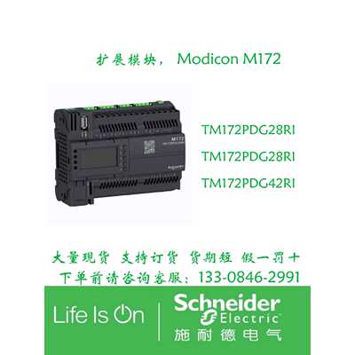 议价TM172PDG28RI TM172PDG42RI施耐德扩展模块M171&M172可编程控