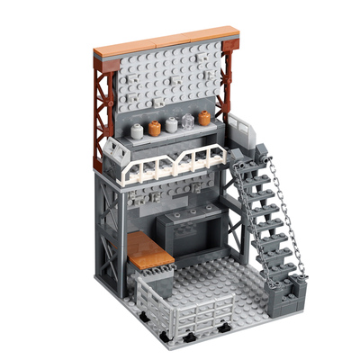 新款军事人仔兵工厂积木特种兵武器军火库士兵重火力枪械拼装玩具