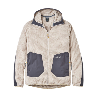 RAB睿坡男士连帽抓绒衣撞色保暖