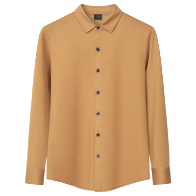 春秋季男士商务休闲风长袖衬衫高端免烫修身韩版衬衣2026男装新款