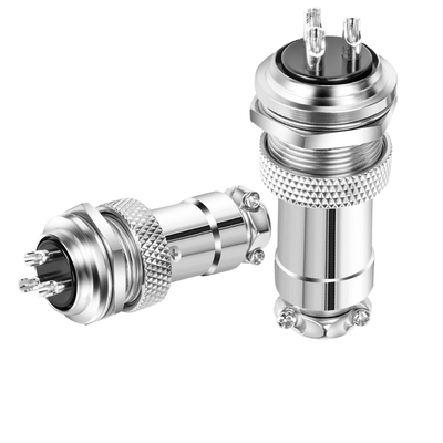 穿墙式GX12/16/20航空插头插座