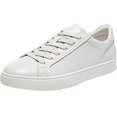 百丽男鞋百搭小白板鞋夏新商场同款真牛皮系带休闲鞋D4V07BM5