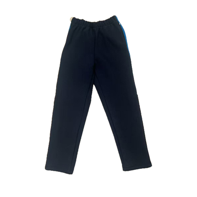 高中小学生校服裤子藏蓝湖蓝宽杠白灰反光直筒休闲长裤男女可定做