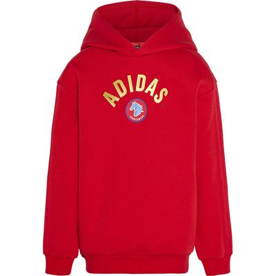 Adidas/阿迪达斯正品2025冬季款大童日常连帽套头耐穿卫衣KG5929