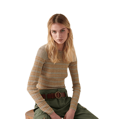 法式长袖百搭休闲针织衫