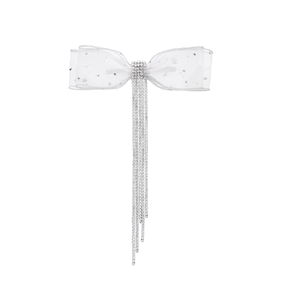 “在逃公主”钻链网纱发夹