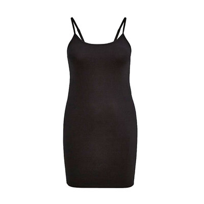 大码修身弹力透气吊带睡裙连衣裙