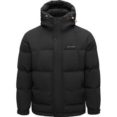 海澜之家连帽鸭绒远红外羽绒服