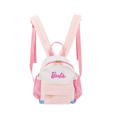 芭比官方正品撞色新年双肩背包