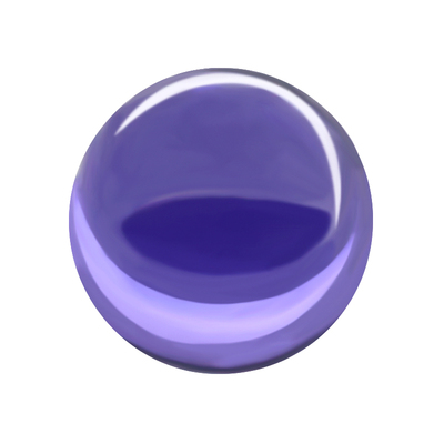 无孔圆珠合成锆石紫蓝色裸石