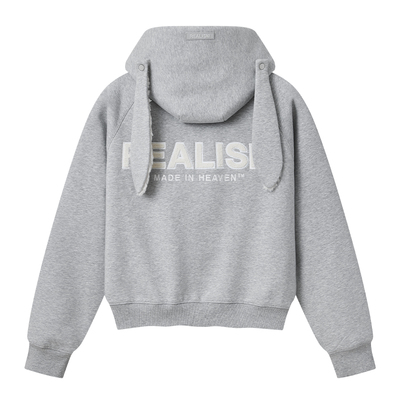 Realism春季新款拉链连帽卫衣