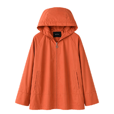 柯罗芭春秋专柜同款宽松版型连帽蝙蝠袖短款风衣  SW1161 ￥4590