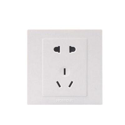 鸿雁开关插座五孔家用工程面板