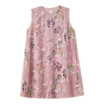 新中式国风高级刺绣连衣裙时尚亮片轻奢仙女裙2025秋季背心裙