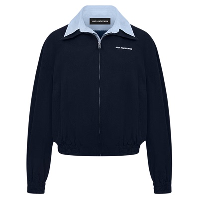 ANN ANDELMAN  25新款女士假两件衬衫领夹克外套银泰百货 301286