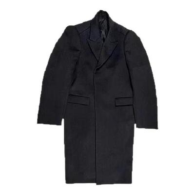 Grailz羊毛纽扣过膝长款大衣