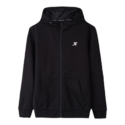 特步外套男连帽开衫卫衣