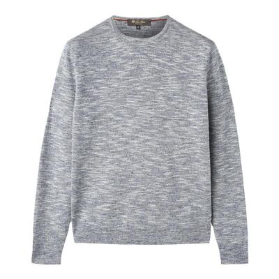 LoroPiana/诺悠翩雅男士针织衫纯粹幸福奢华圆领衫亚麻真丝新款