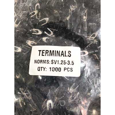 拍前询价：SV1.253.5接线端子全新未拆封一袋1000只黑