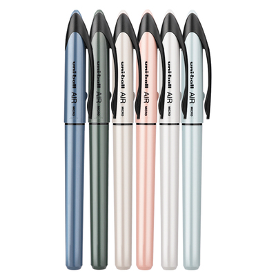 日本uniball三菱黑科技笔签字笔air中性笔UBA188专用黑色商务学生硬笔练字控笔用蓝红色水笔黑笔0.5mm