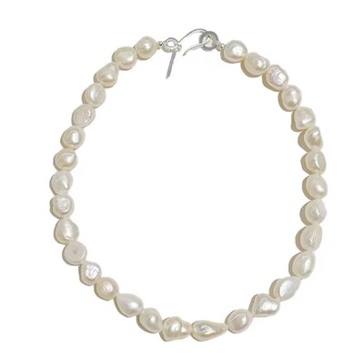 天然珍珠项链锁骨链女