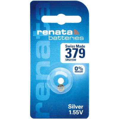 Renata瑞士进口379手表电池SR521SW原装纽扣通用AG0纽扣小电子