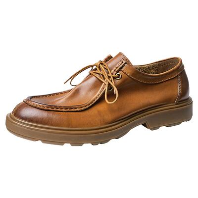 班比帝伦英伦风复古休闲皮鞋