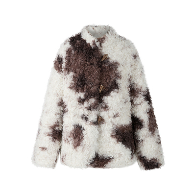 mesiento25AW奶牛毛绒外套