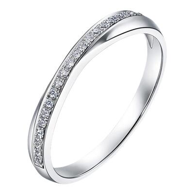 周生生星宇铂金钻石戒指