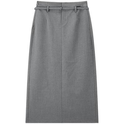 太平鸟夏季高腰品质直筒高腰半身裙女A1GFE3497