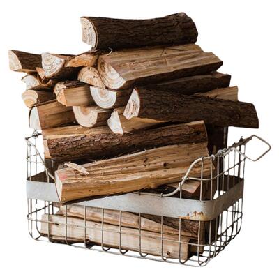 原木简约橱窗壁炉柴火圣诞节摆件