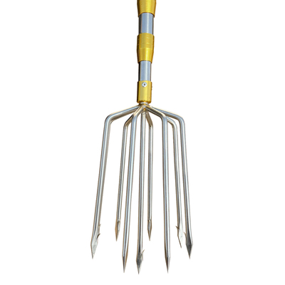 加厚大倒刺捕鱼叉不锈钢头老式鱼叉头伸缩杆渔叉鱼插鱼叉子扎鱼器