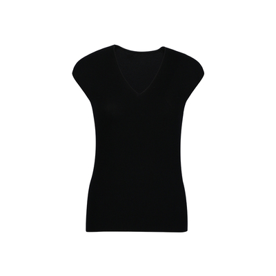 miorastudio复古黑色针织背心