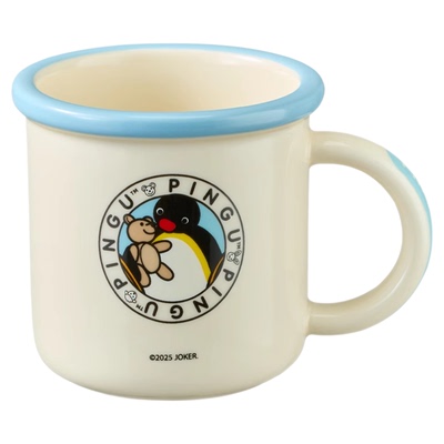 有点淘气 x Pingu正版IP联名企鹅复古陶瓷马克杯送礼