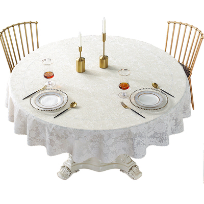 日本进口防水防油蕾丝pvc圆桌布