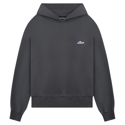 WE11DONE男女同款刺绣LOGO徽章连帽卫衣休闲简约时尚