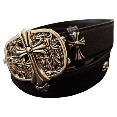 暗黑CH朋克藤蔓牛仔裤皮带