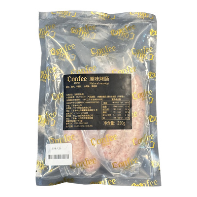 confee南法原味纯猪肉烤肠250g