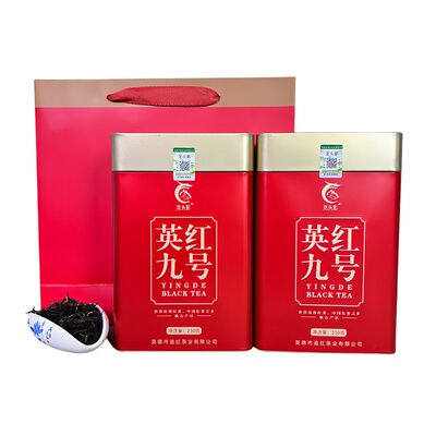 龙头影英德英红九号红茶春茶罐装