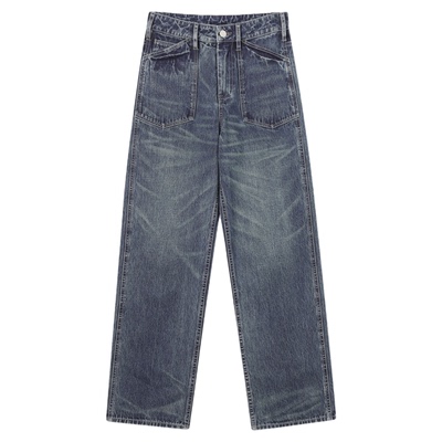 THESOONG纯棉中腰牛仔裤