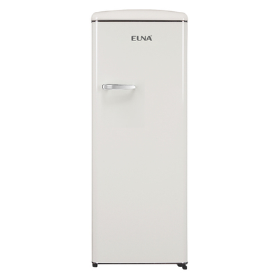 一级能效单门优诺复古冰箱白色