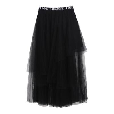 CISSONNE优雅温柔百搭网纱半身裙