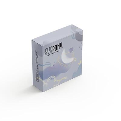 EYEPONY美瞳半年抛1片*4盒屿麋褐小夜曲近视隐形眼镜视客