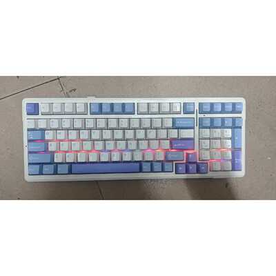 【议价-可维修】AULA狼蛛F99三模机械键盘，星落凝云配色，99键布
