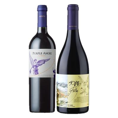 montes蒙特斯紫天使富乐欧法M红酒智利原瓶进口三剑客官方旗舰店