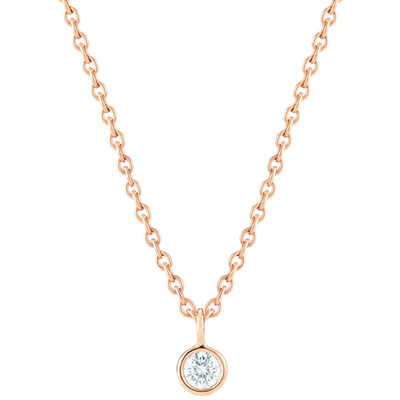 DeBeers戴比尔斯玫瑰金项链