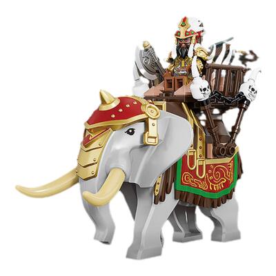 迪库三国小侠系列南蛮部落南蛮战象藤甲兵南蛮兵孟获祝融积木人仔