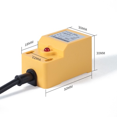 方形金属接近传感器24V感应三线T115-30aNPN感水泥砖开关机电