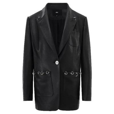 uhot诱货 2025秋冬女士重工金属装饰西装外套银泰百货 301590