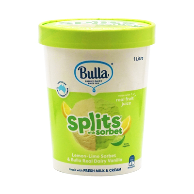 Bulla奶油青柠树莓味大桶冰淇淋